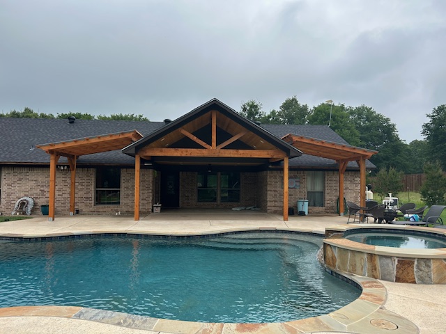 Beautiful back porch! — Precision Construction Services